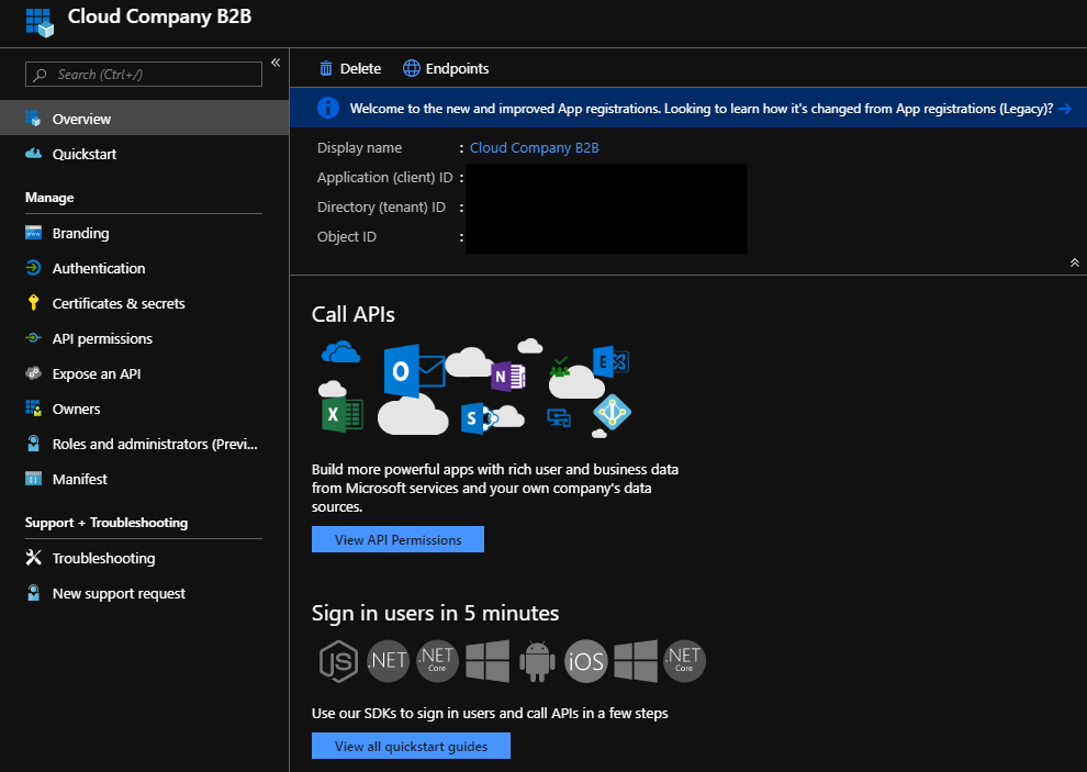 How to configure Azure AD B2C and B2B work together
