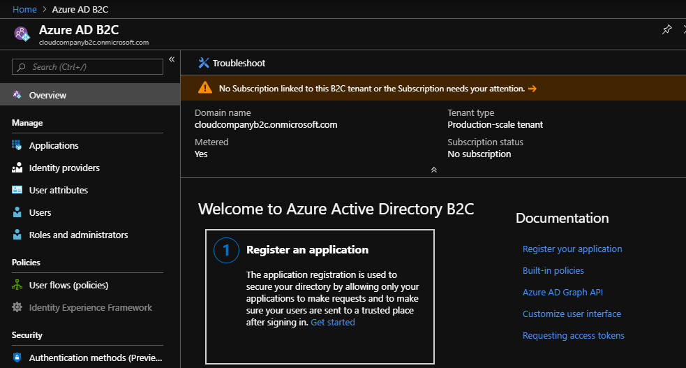 How to configure Azure AD B2C and B2B work together
